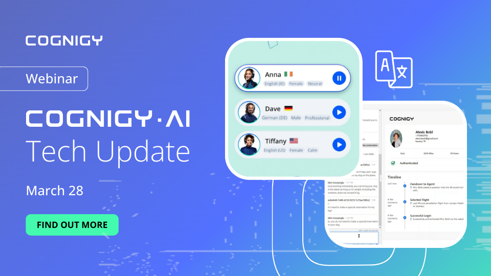 Now On-Demand: Cognigy.AI Tech Update Q1 2024